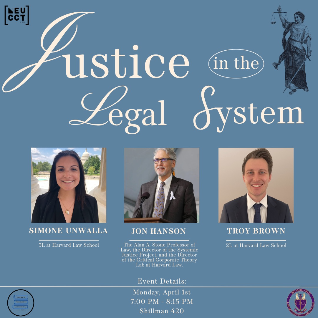 Hanson, Brown, and Unwalla To Speak About Justice in Law at ...