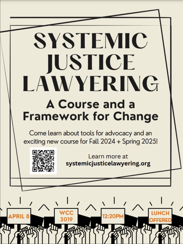 Systemic Justice Lawyering: A Course and Framework for Change - Harvard ...